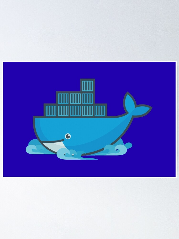 "Docker Moby Whale" Poster by UnitShifter | Redbubble