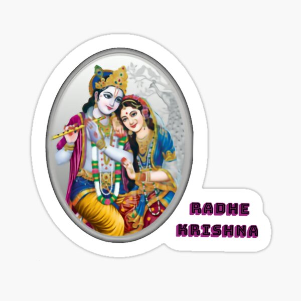 "Radha Krishna Ji" Sticker for Sale by aruvanita | Redbubble