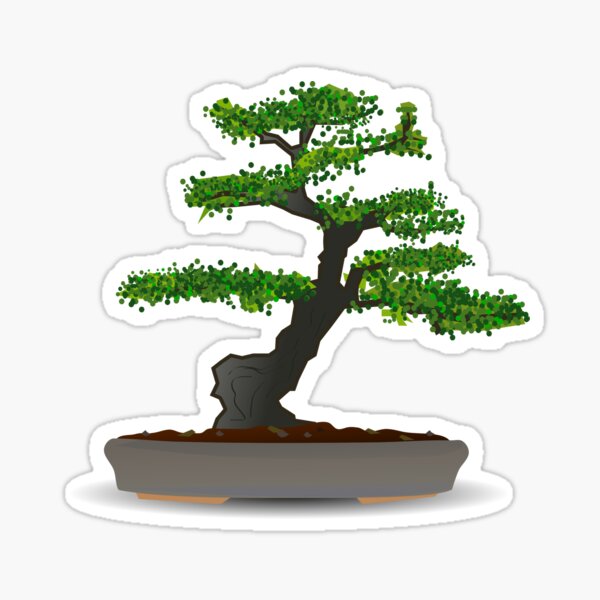 "Bonsai Tree " Sticker by leodesigner | Redbubble