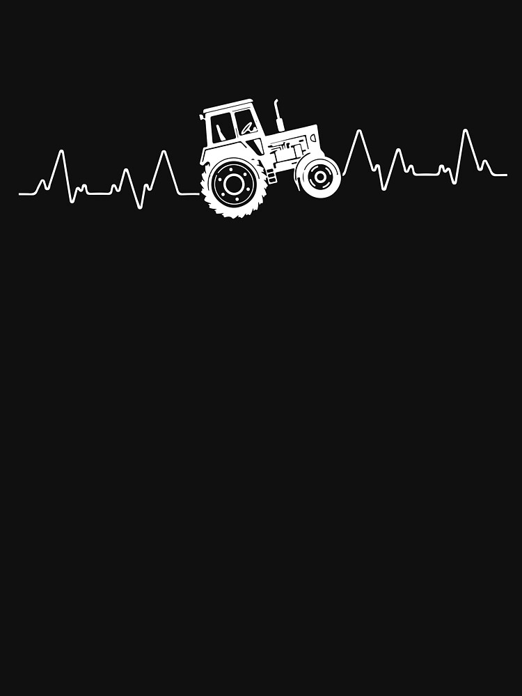 "Tractor Heartbeat T-Shirt, Farmer Gift, Gift For Farmer, Funny Tractor ...