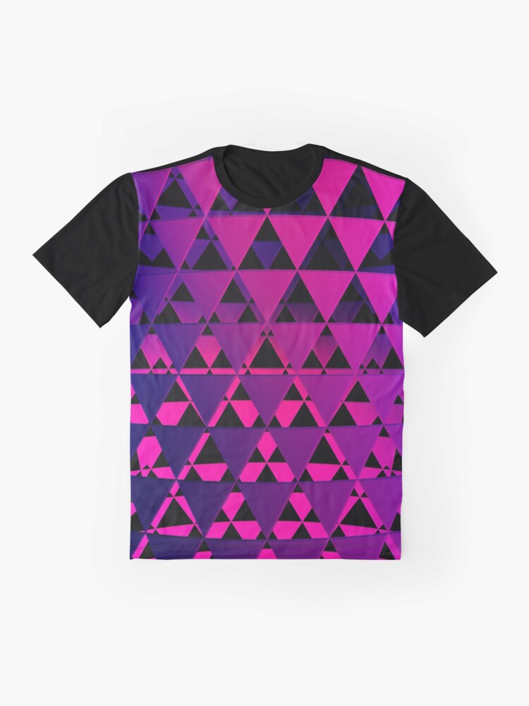 "Purple and Pink Triangles" T-shirt for Sale by AaronKinzer | Redbubble ...