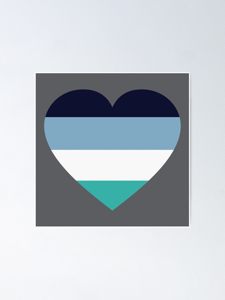 "Oriented Aroace Heart" Poster for Sale by asexualowls | Redbubble