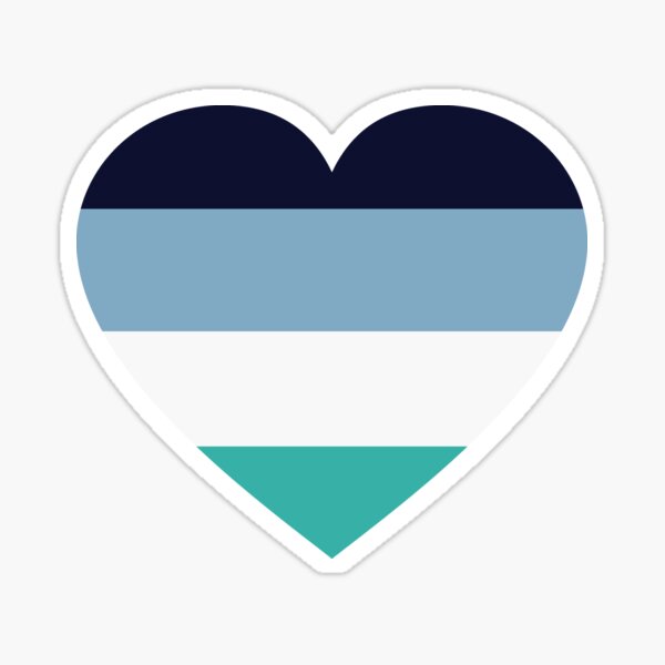 "Oriented Aroace Heart" Sticker by asexualowls | Redbubble