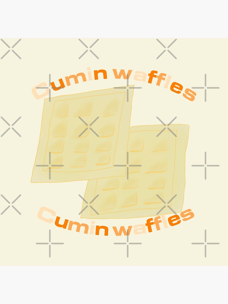 "cumin waffles" Poster for Sale by personpotato | Redbubble