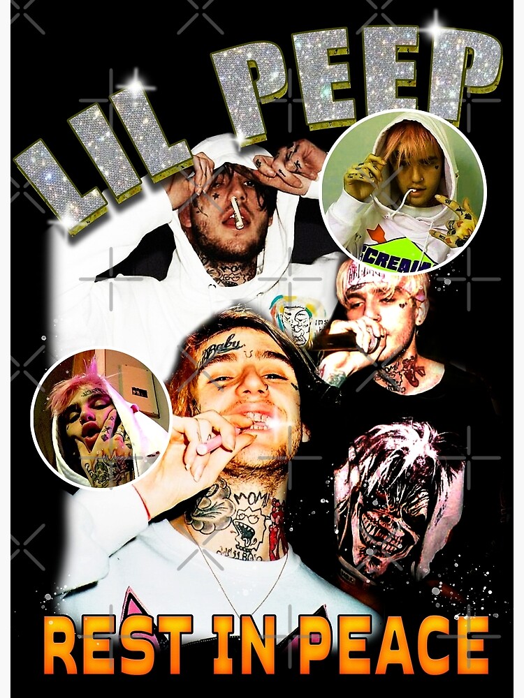 "lil peep bootleg tee shirt" Photographic Print by lvnfaith | Redbubble