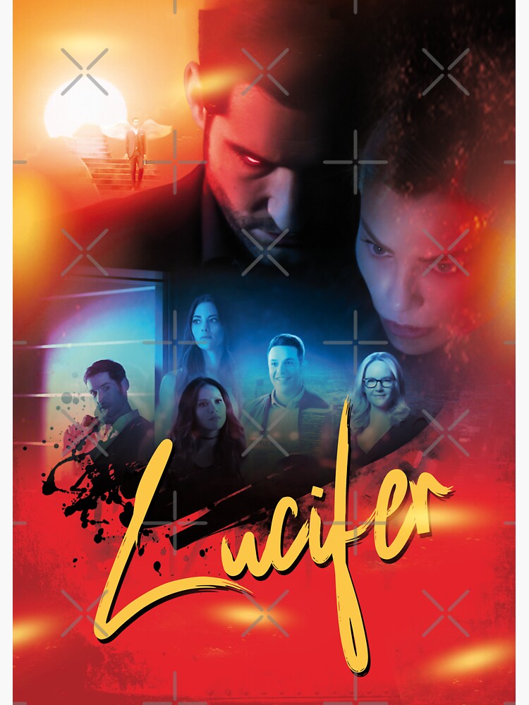 "Lucifer tv show Season 5 Netflix Fan made Poster" Sticker for Sale by ...