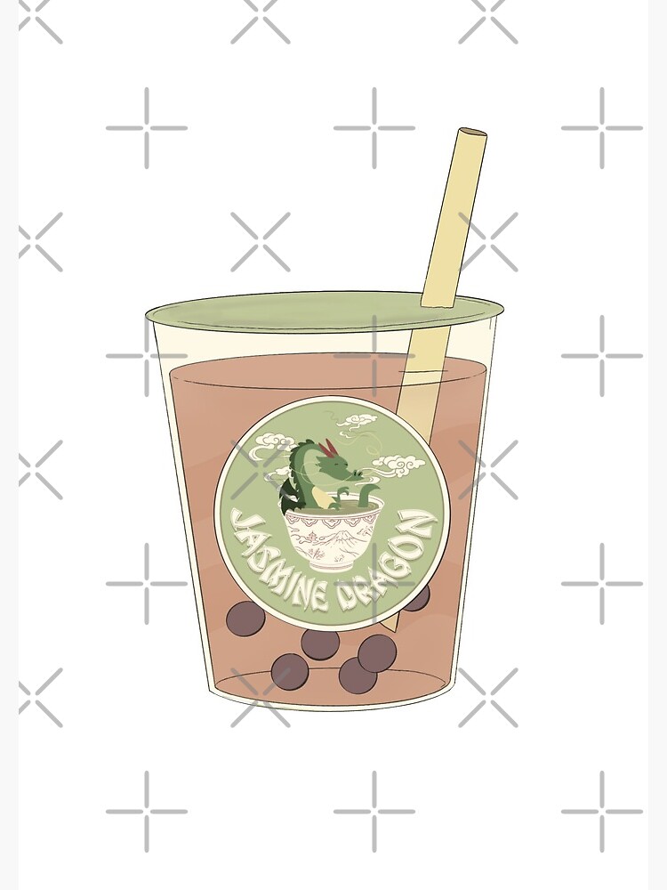 "Avatar Jasmine Dragon Boba Milk Tea" Spiral Notebook for Sale by ...