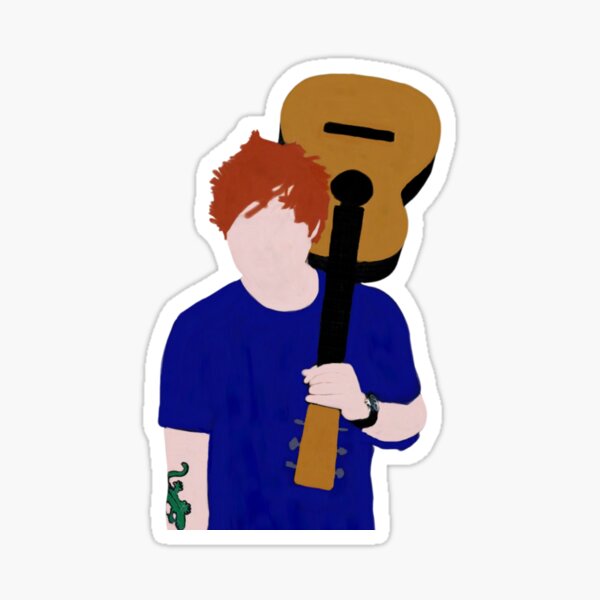 Ed Sheeran Guitar Stickers | Redbubble