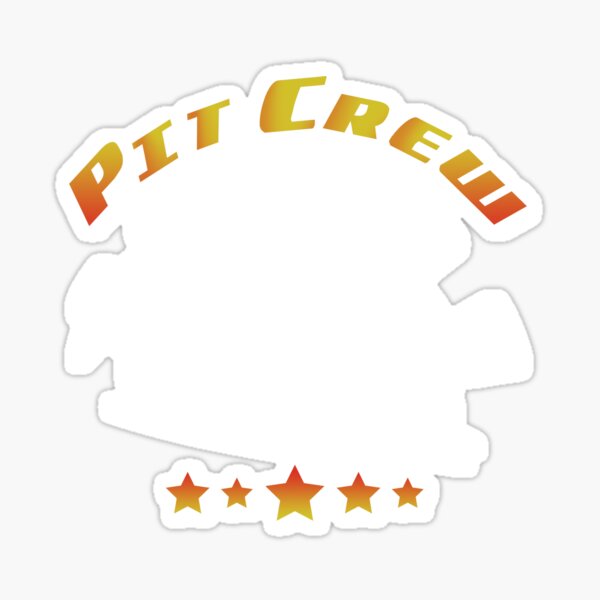 "Pit Crew Raing design, Racing design, Race Car gift product" Sticker ...