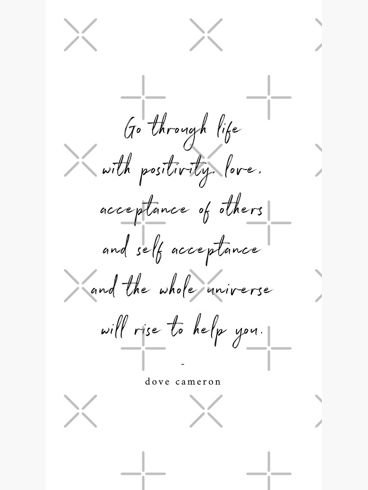 "Dove Cameron Quote" Poster by aesthtic | Redbubble
