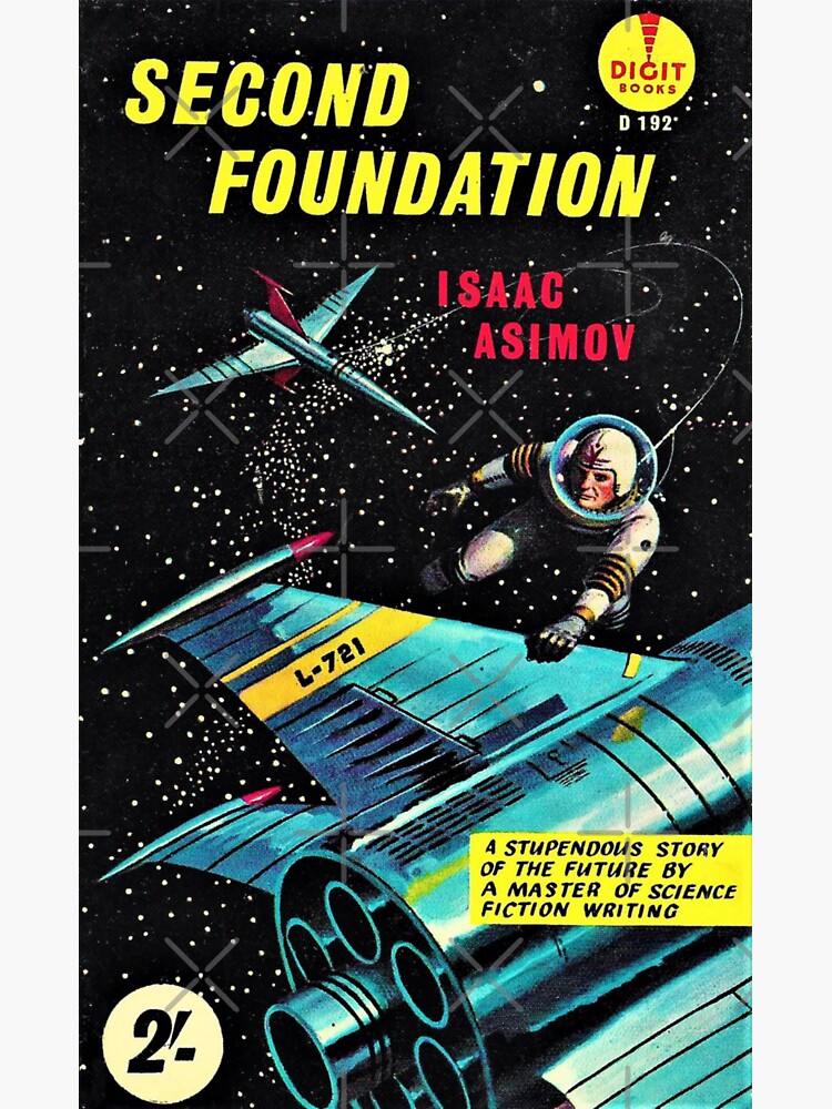 "Second Foundation - Isaac Asimov" Sticker for Sale by TheWhiteBear ...