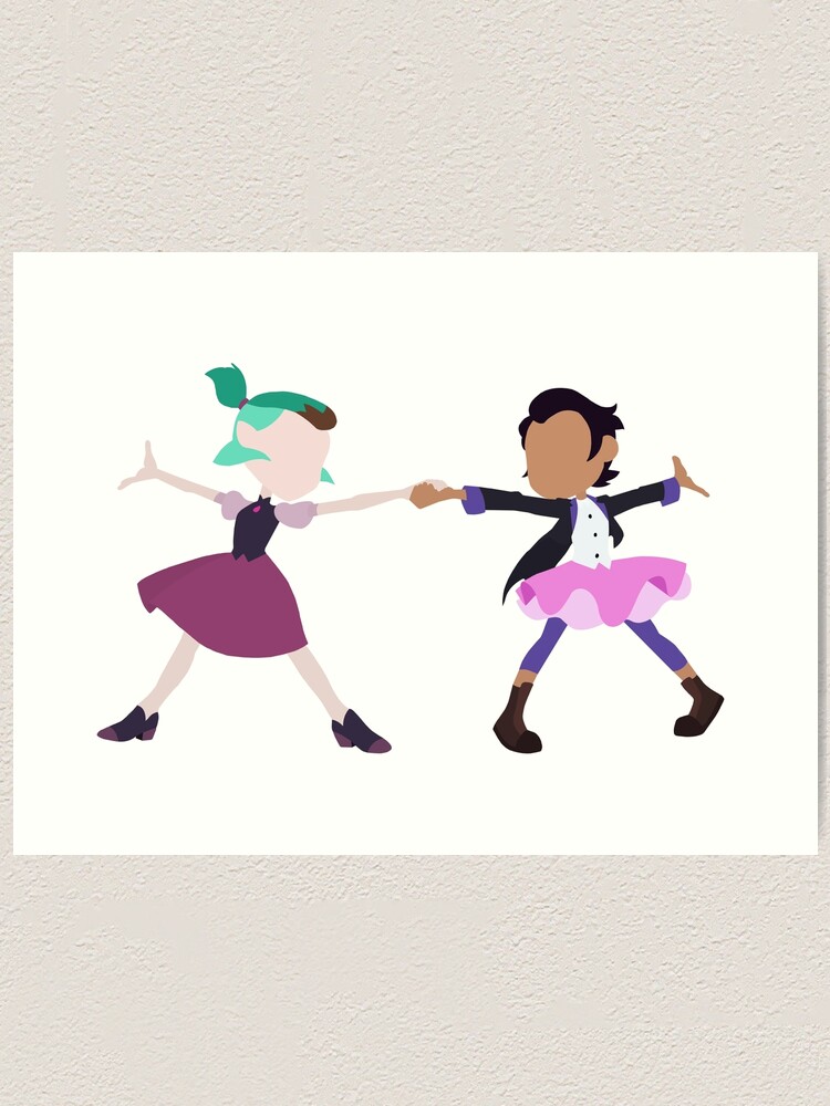 "Luz and Amity Dancing- Owl House" Art Print by Makieroon | Redbubble
