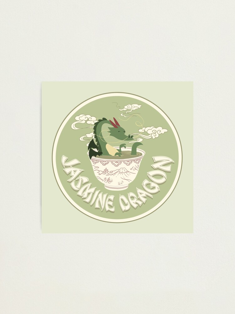 "Jasmine Dragon Tea Shop Logo" Photographic Print by iypuff123 | Redbubble