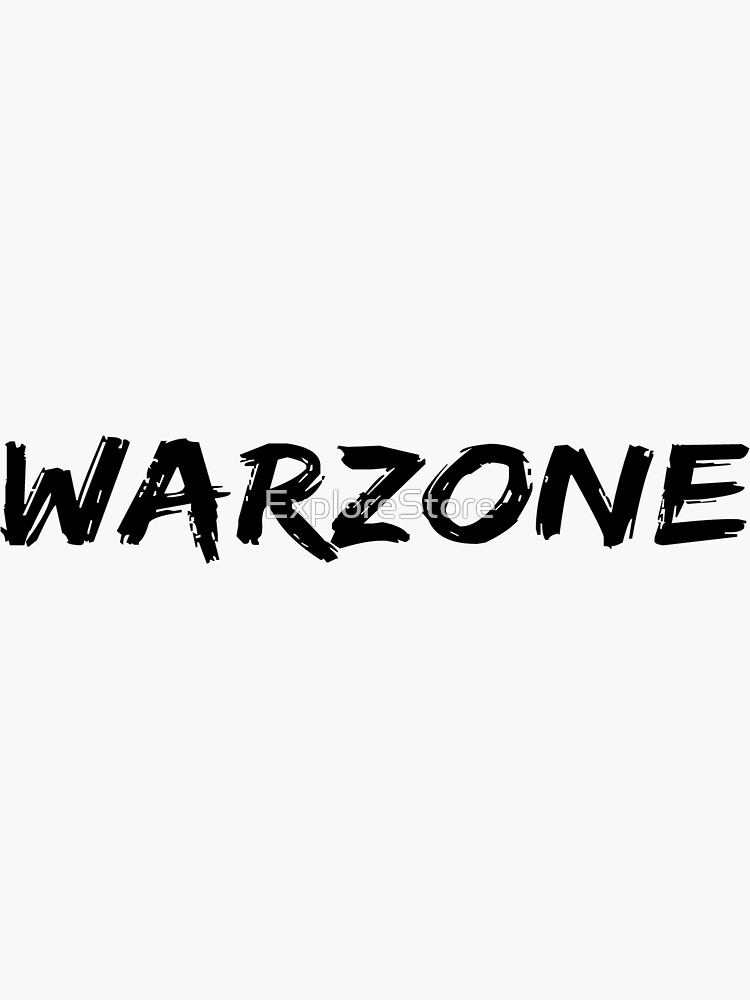 "Warzone" Sticker for Sale by ExploreStore | Redbubble