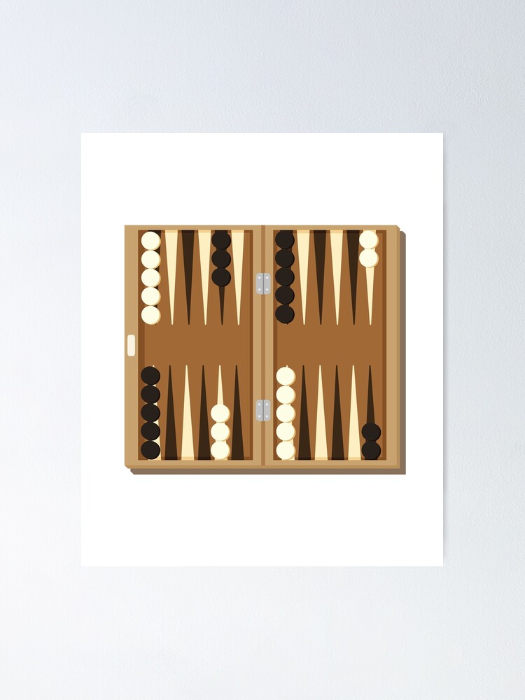 "Backgammon game board" Poster by DerSenat | Redbubble