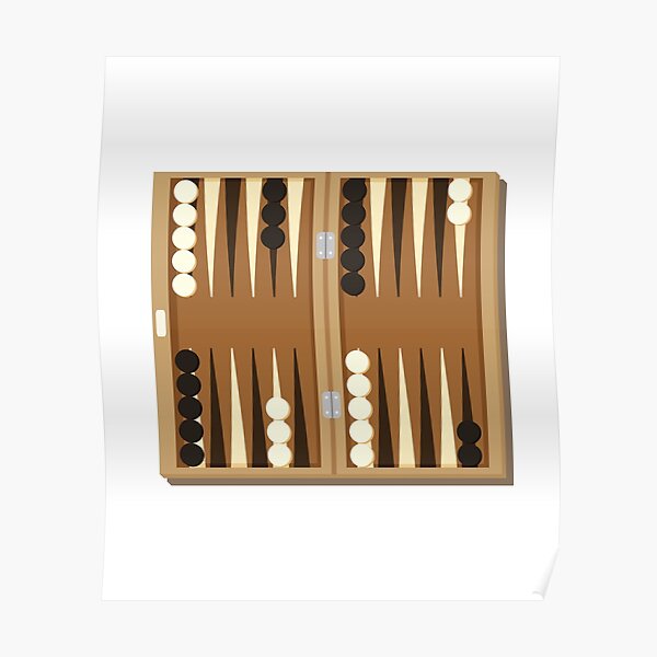 "Backgammon game board" Poster by DerSenat | Redbubble