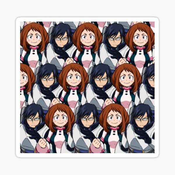 "Tenya Iida/Ochako Uraraka" Sticker by raybound420 | Redbubble