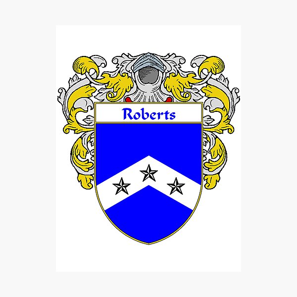 "Roberts Coat of Arms / Roberts Family Crest" Photographic Print for ...