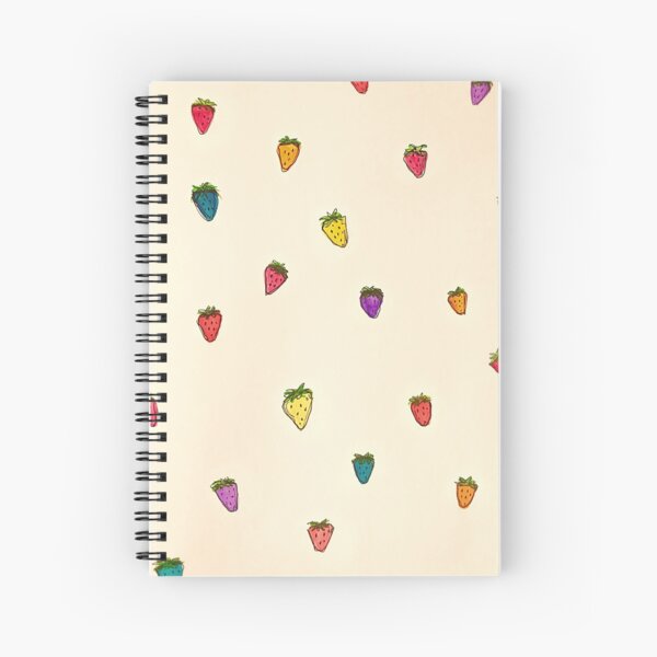 Strawberry Food Spiral Notebooks | Redbubble