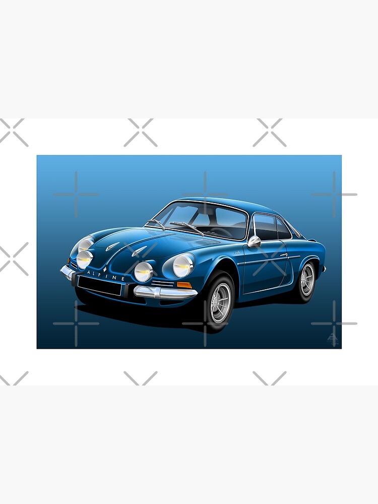 "Classic Alpine A110 Illustration" Art Print by RJWautographics | Redbubble