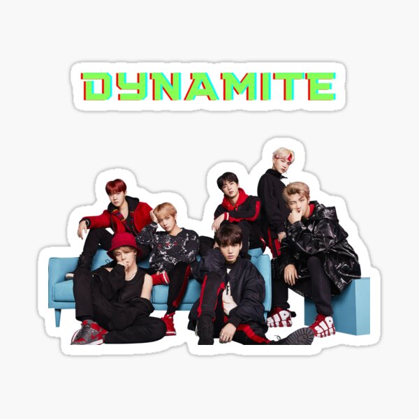 "BTS Dynamite" Sticker for Sale by Optix | Redbubble