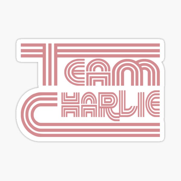 "Team Charlie" Sticker for Sale by SillyOver | Redbubble