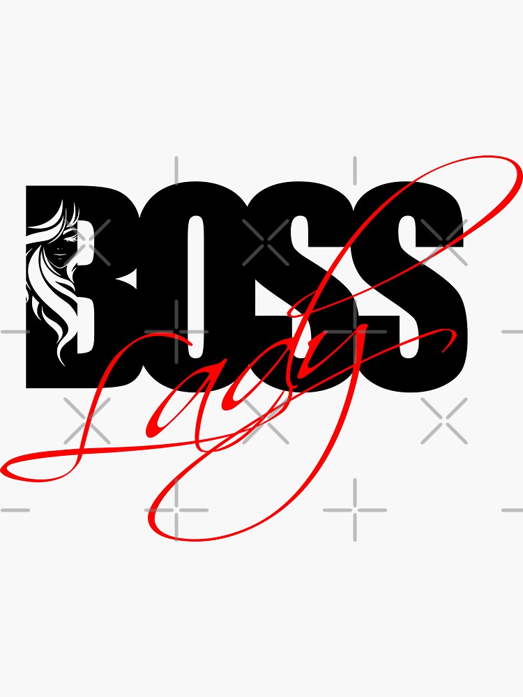 "Boss Lady" Sticker for Sale by Najahs-Touch | Redbubble