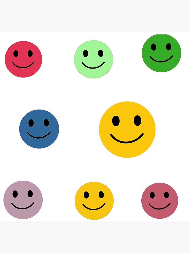 "Smiley Face design Pack" Poster by Kyrostickers | Redbubble