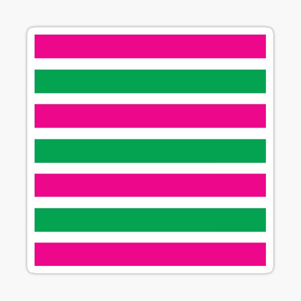 "AKA Sorority Colors" Sticker for Sale by nextwebdz | Redbubble