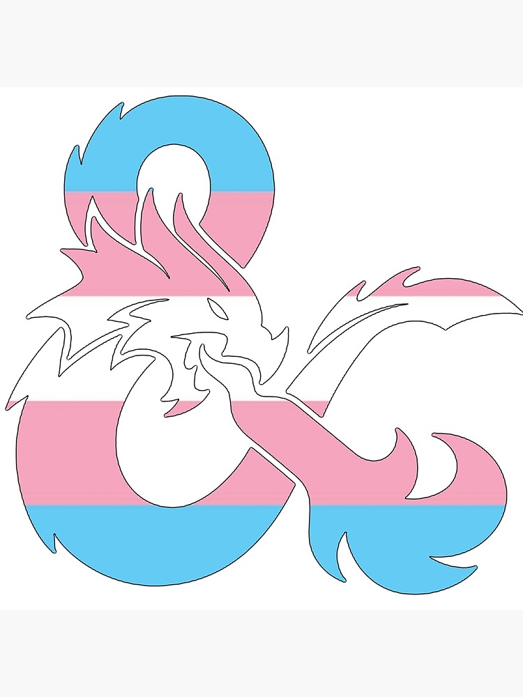 "Transgender Dungeons Dragons dnd d&d" Poster by RPGPride | Redbubble