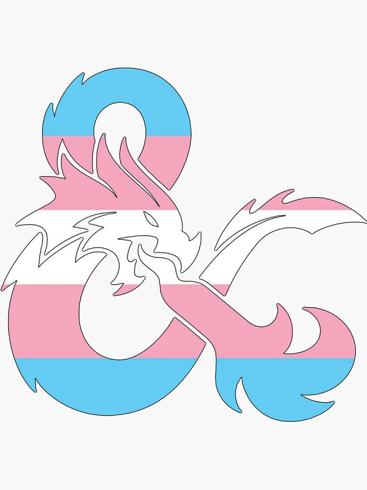 "Transgender Dungeons Dragons dnd d&d" Sticker by RPGPride | Redbubble