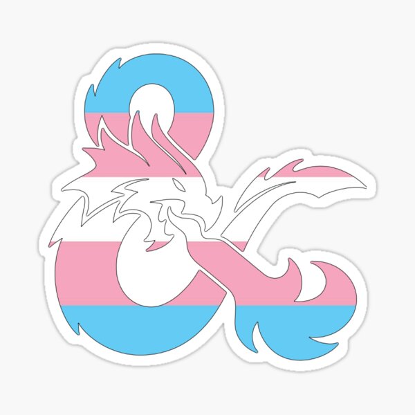 "Transgender Dungeons Dragons dnd d&d" Sticker by RPGPride | Redbubble