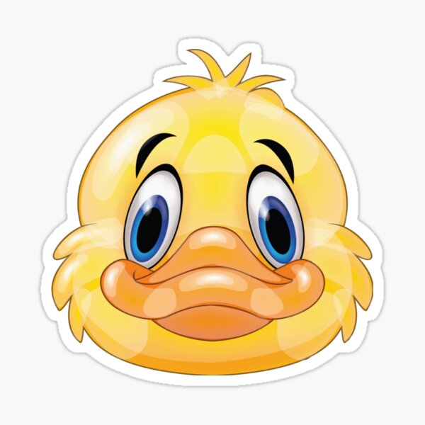 "Duck Smile design for Redbubble" Sticker by mdratulhasanais | Redbubble