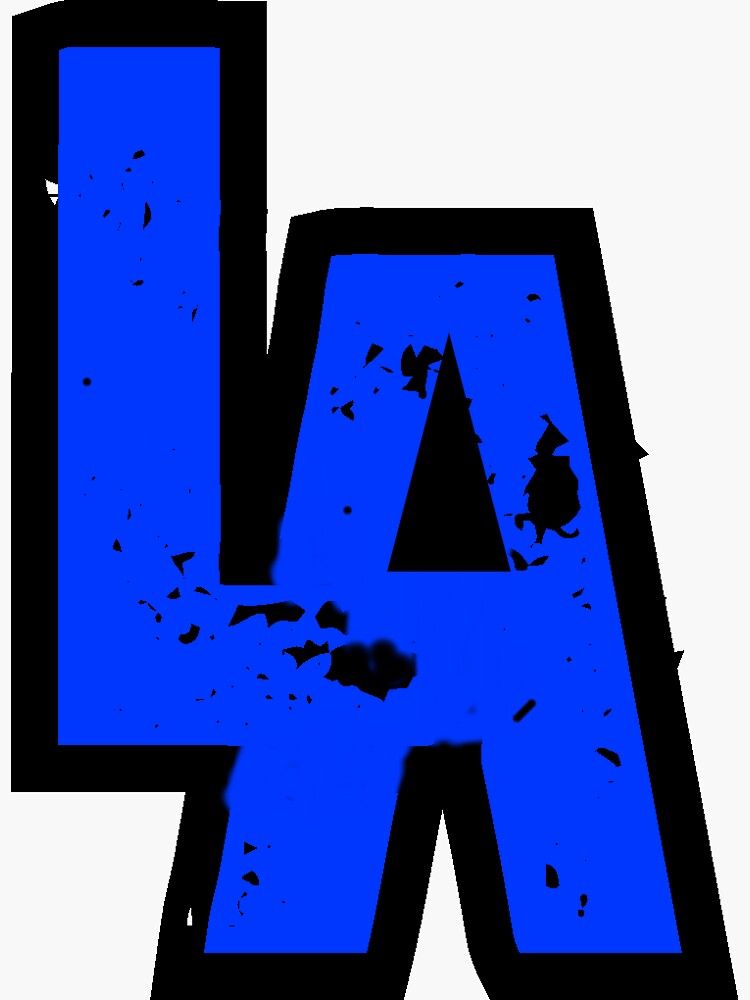 "LA Logo" Sticker for Sale by Ionut221 | Redbubble