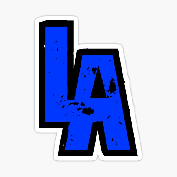 "LA Logo" Sticker for Sale by Ionut221 | Redbubble