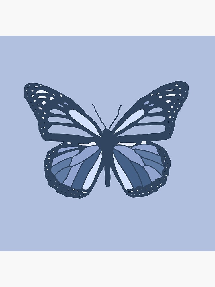 "aesthetic vsco blue butterfly" Art Print by milkyrinn | Redbubble