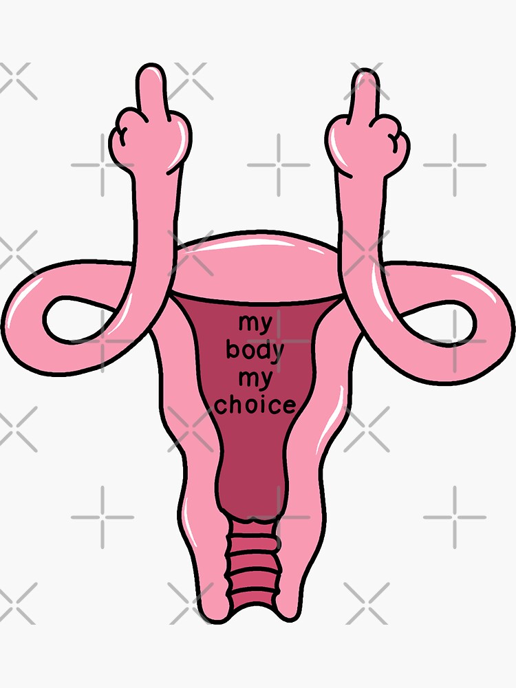 "Uterus - My body my choice" Sticker for Sale by ValentinaHramov ...