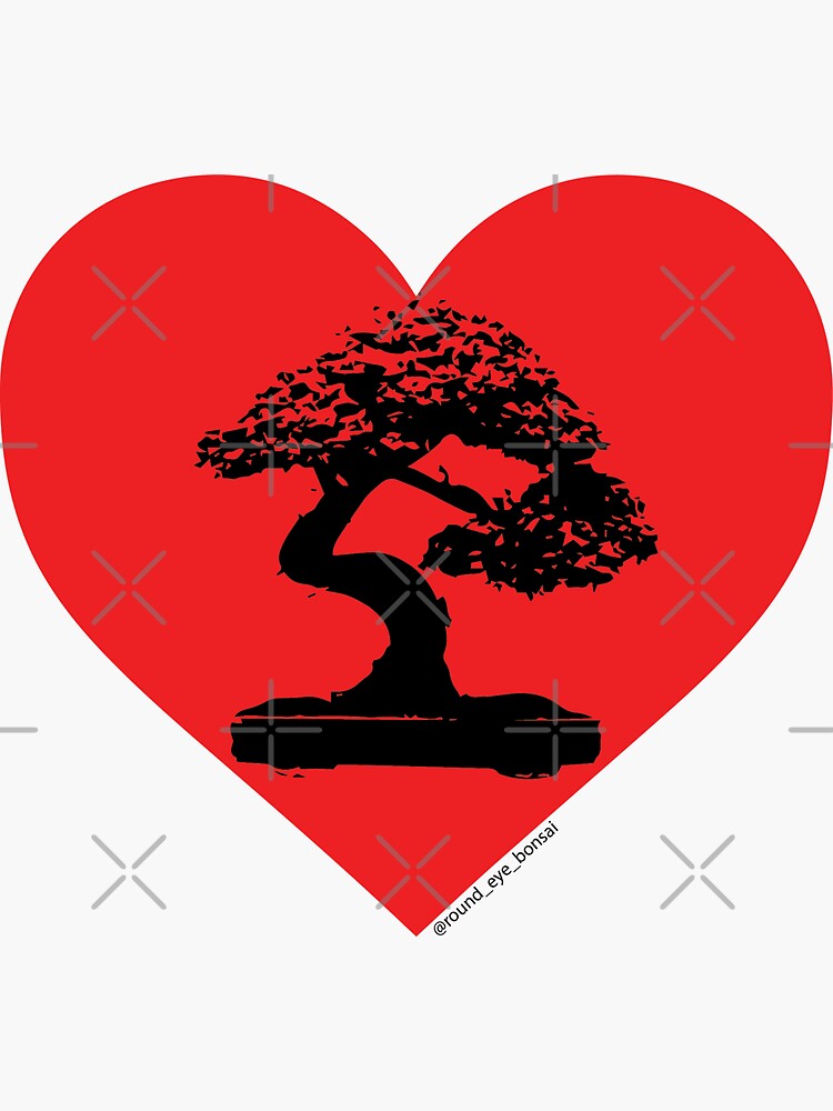 "Heart Bonsai" Sticker by enrique-ruckus | Redbubble
