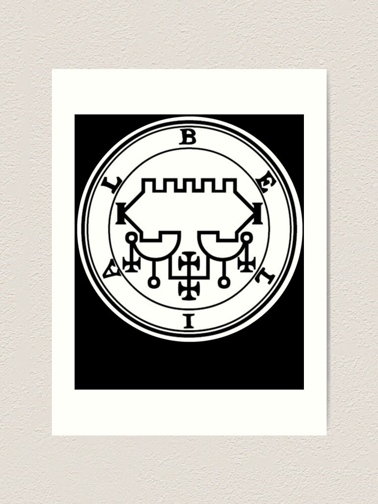 "Belial Sigil Bael Lesser Key Seal of Belial Occult Goetia" Art Print ...