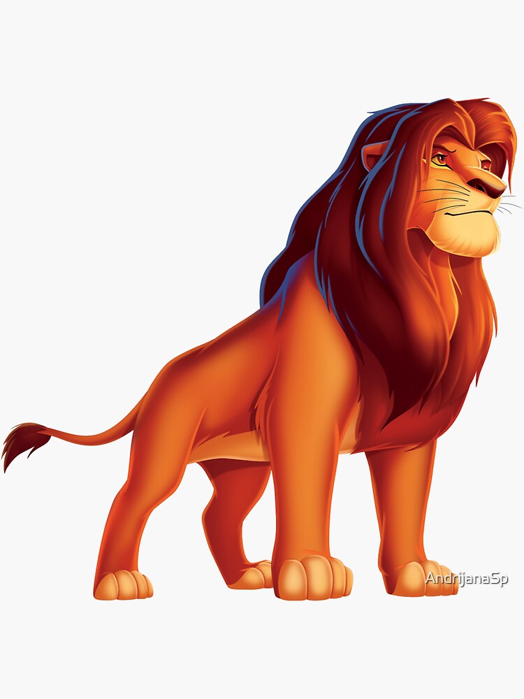 "Lion King Mufasa" Sticker for Sale by AndrijanaSp | Redbubble