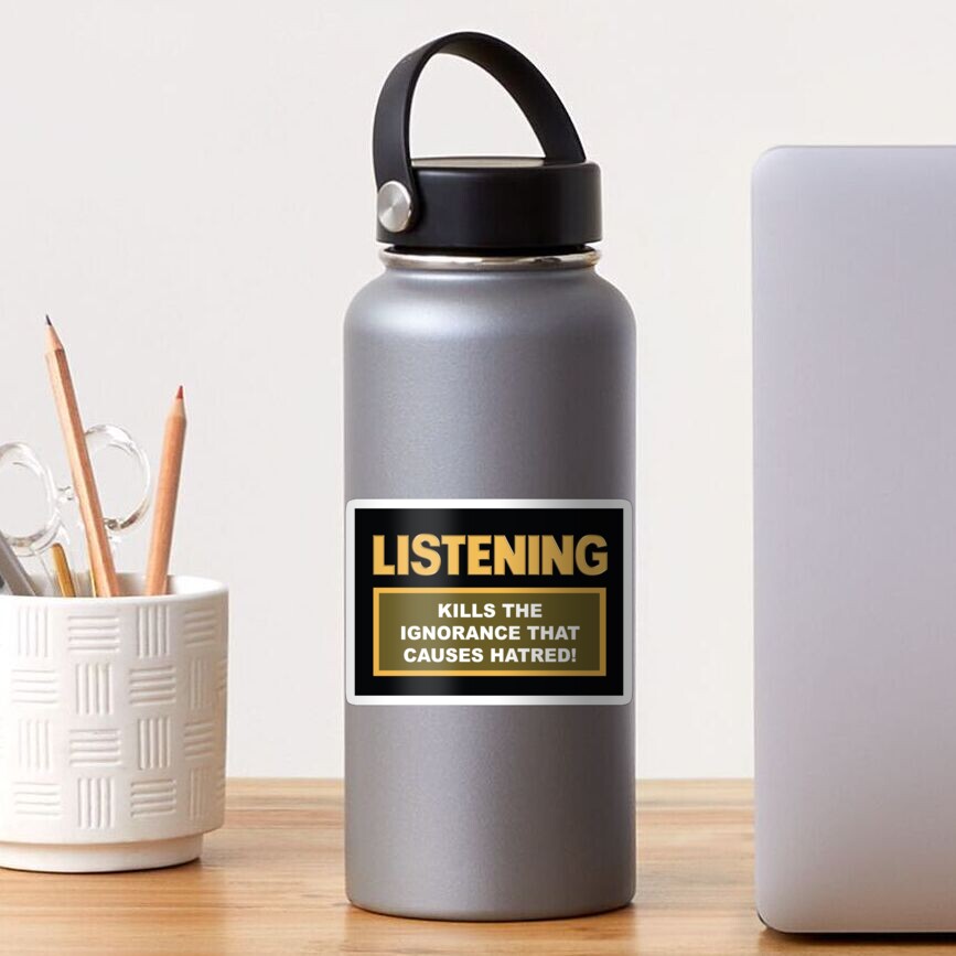 "Listening" Sticker for Sale by danbaker | Redbubble