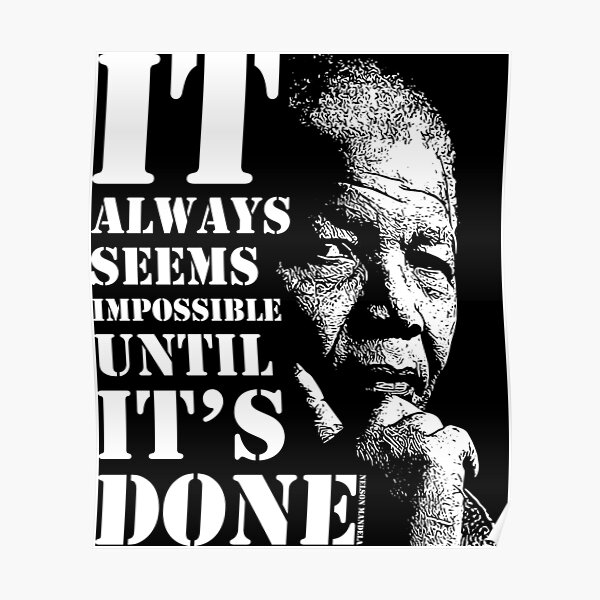 Nelson Mandela Posters | Redbubble