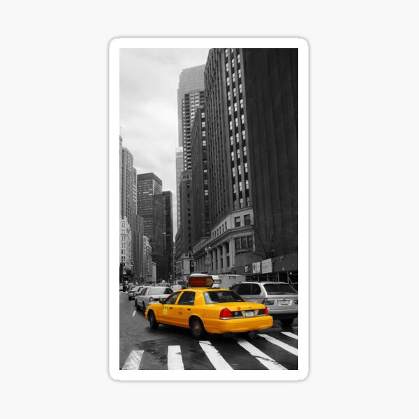 "New York street view retro" Sticker for Sale by stunning-design ...