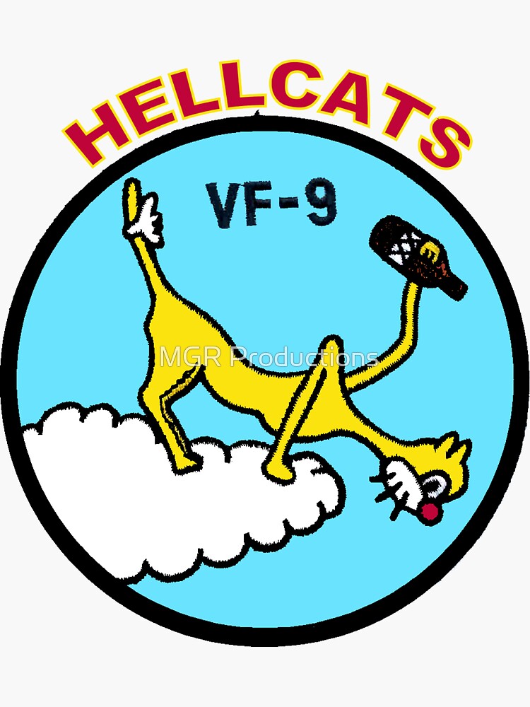 "VFA-9 Hellcats Patch" Sticker for Sale by Quatrosales | Redbubble