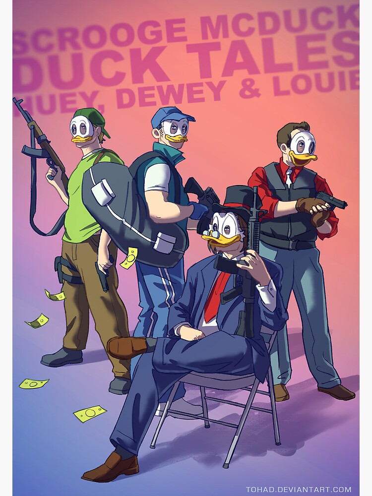 "DuckTales Badass" Poster for Sale by tohad | Redbubble