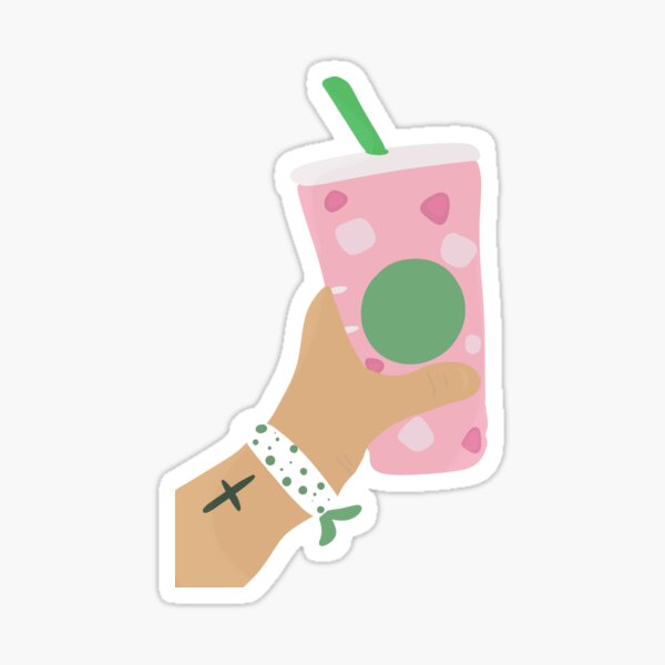 "Pink Refresher Drink" Sticker by McBubbleTea | Redbubble