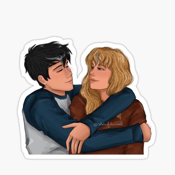 "Percy and Annabeth (no background)" Sticker for Sale by clrsofcharcoal ...