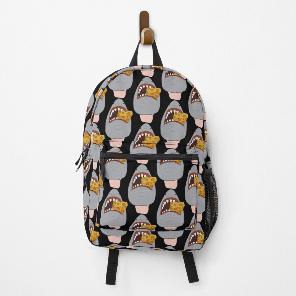 "Cheesy Beauty; In The Jaws of The Beholder (Shark Puppet)" Backpack by ...