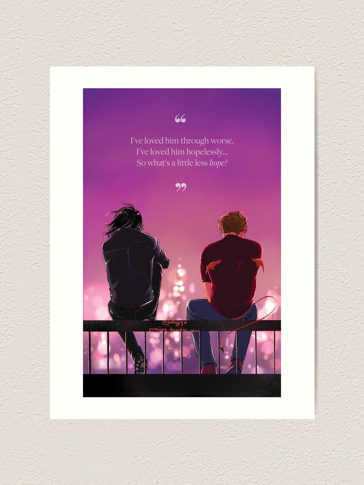 "Snowbaz Angst with Quote" Art Print for Sale by parijpg | Redbubble