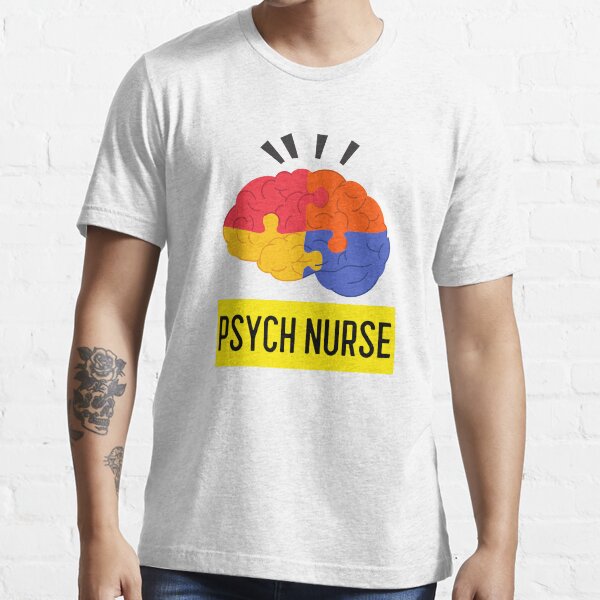 "Psych Nurse Puzzle Brain Vibrant Design" T-shirt for Sale by jacks ...